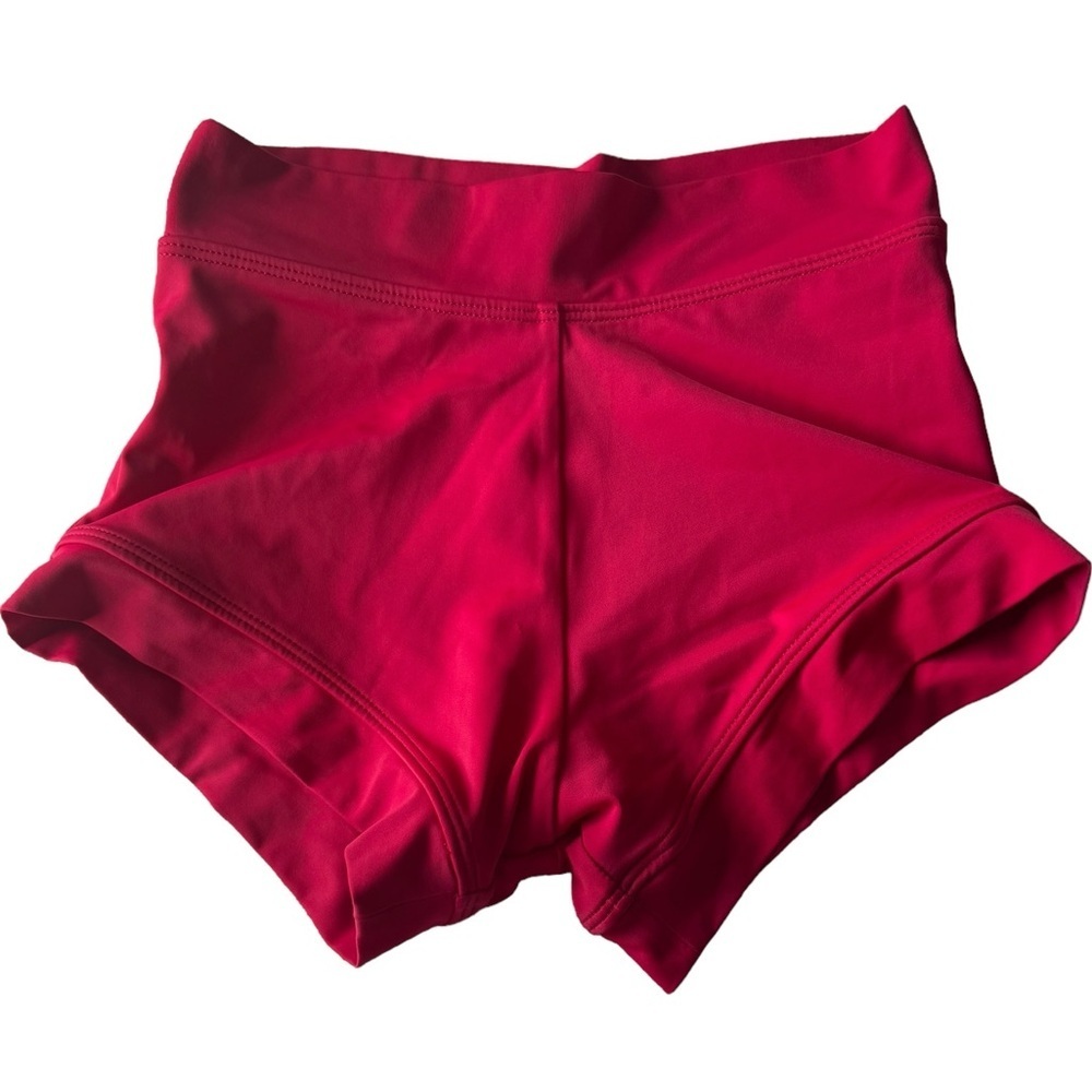 Lime Ricki Womens 1990’s Red Swim Shorts Size Small - Gem